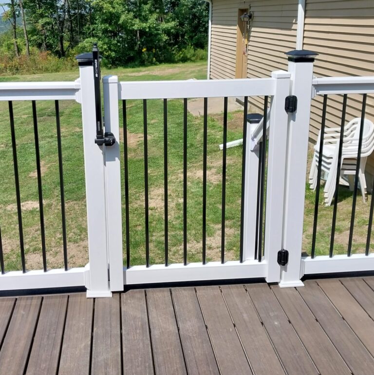 Vinyl Deck Gate Kit 3 Colors - Round or Square - The Deck Barn