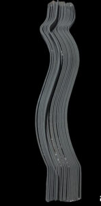 Baroque (Wavy) Deck Baluster Face Mount - The Deck Barn