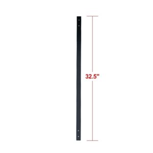 Flat Bar Aluminum Baluster Face Mount - The Deck Barn