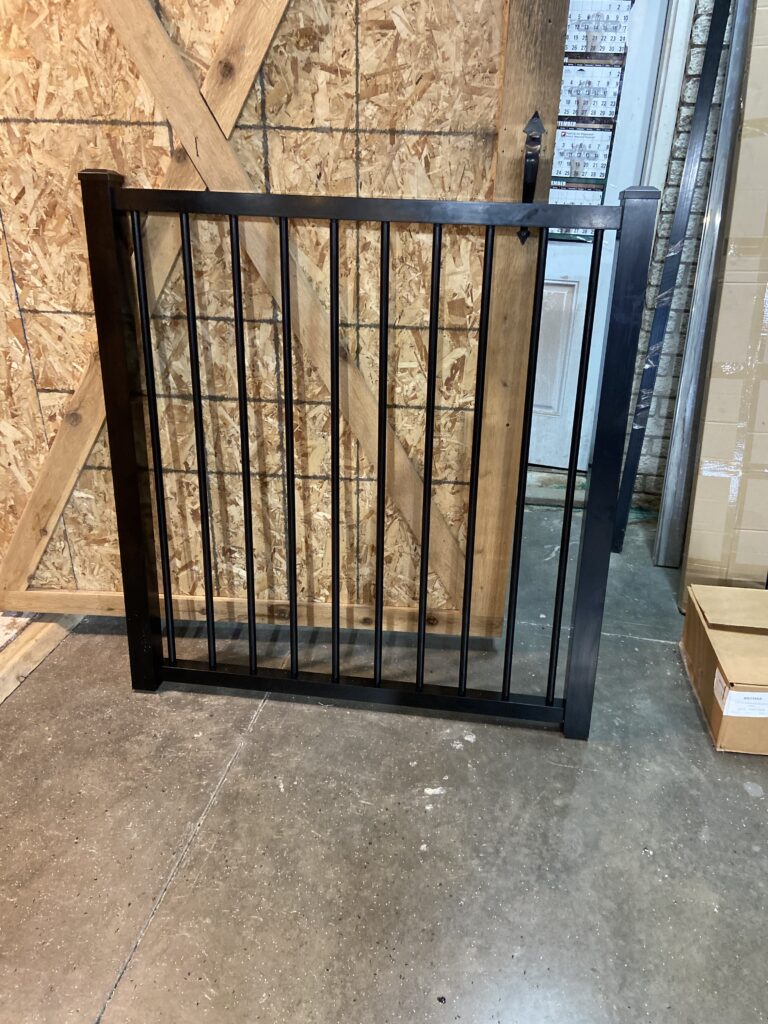 Aluminum Deck Gates (Textured Black) - The Deck Barn