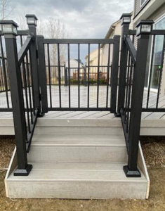 Aluminum Deck Gates (Textured Black) - The Deck Barn